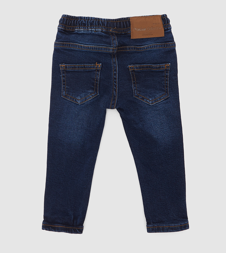 Buy Adams Kids Basic 5 Pocket Denim Jeans In Blue | 6thStreet UAE