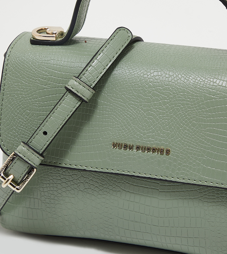 Buy Hush Puppies Pearlyn Magnetic Flap Closure Faux Reptile Top Handle ... Buy Hush Puppies Pearlyn Magnetic Flap Closure Faux Reptile Top Handle ...