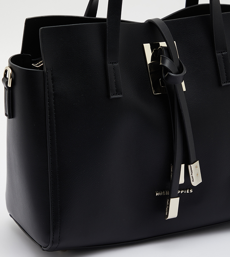 Buy Hush Puppies Netty Satchel Bag In Black | 6thStreet UAE