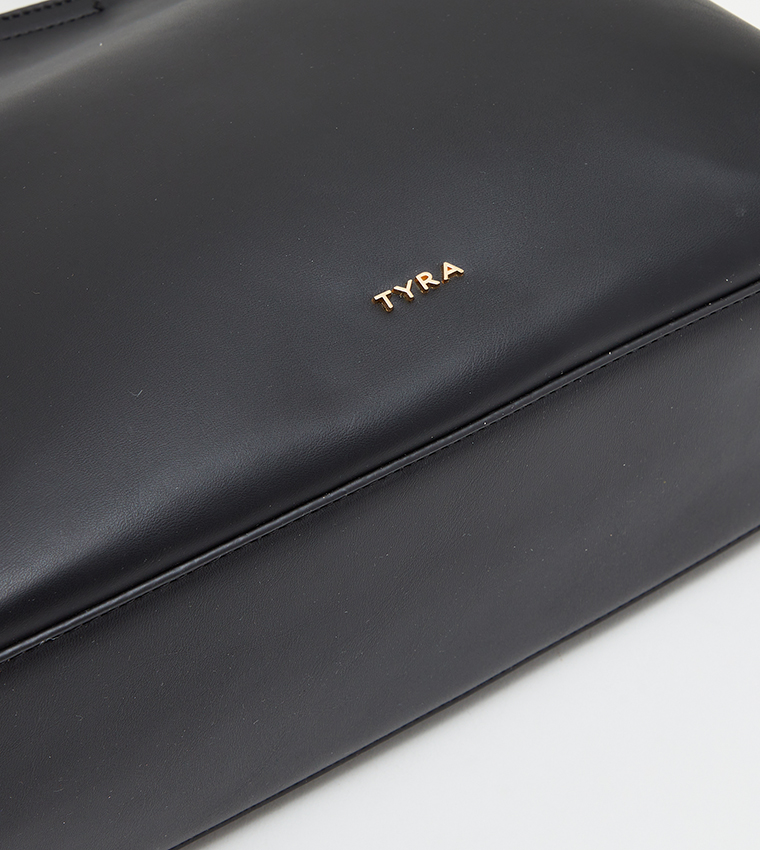 Buy Tyra Logo Detail Handheld Bag In Black | 6thStreet UAE