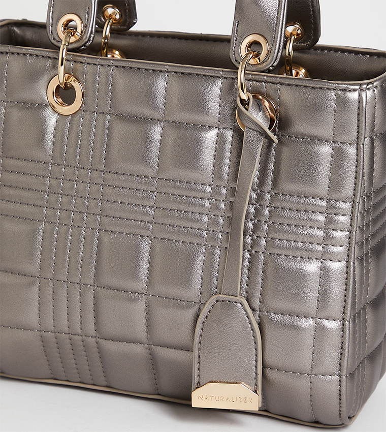 Buy Naturalizer AMELIE Quilted Mini Bag With Sling In Grey | 6thStreet UAE