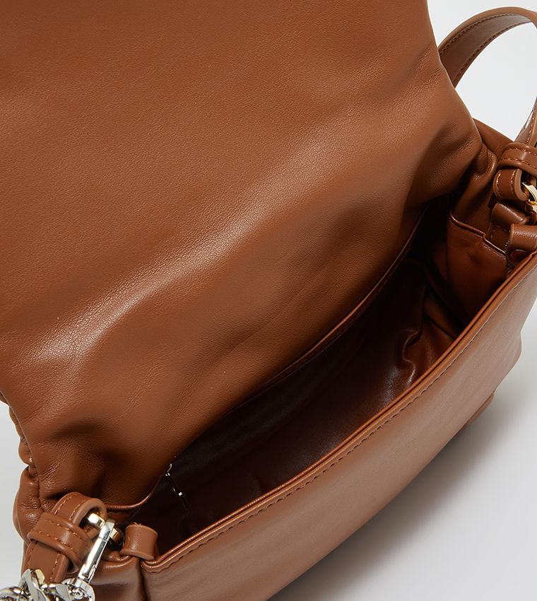 Buy Tyra Quilted Crossbody Bag In Brown | 6thStreet UAE