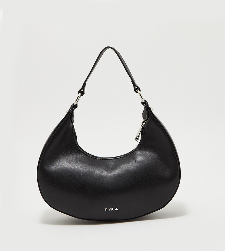 Buy Tyra Textured Hobo Bag In Black | 6thStreet UAE
