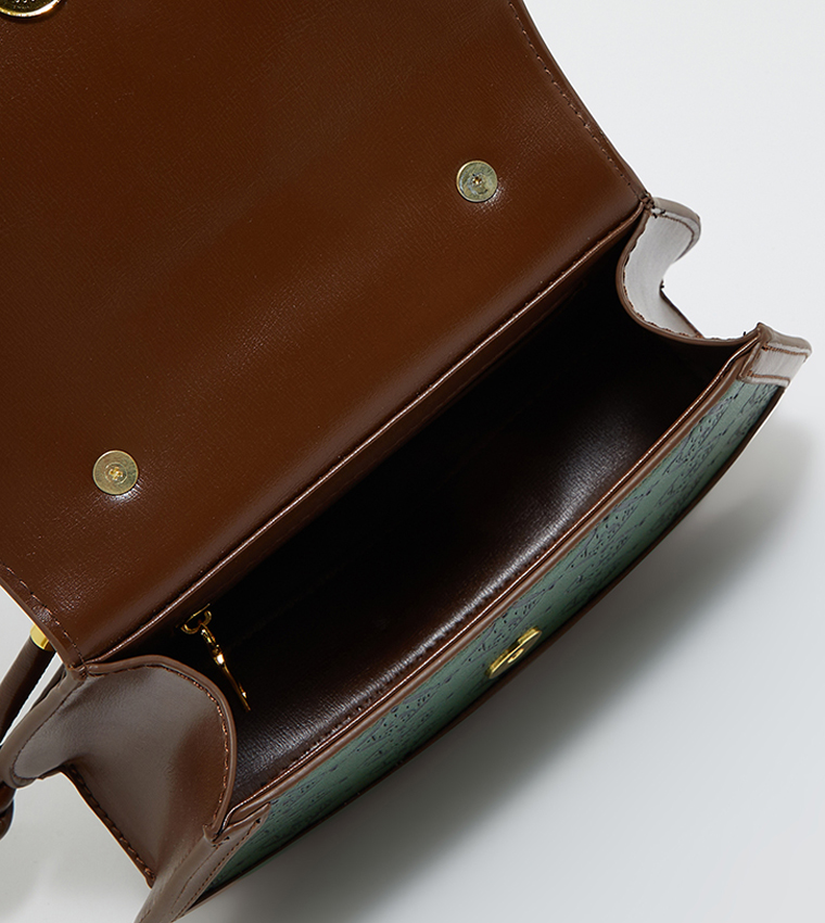 Buy Tyra Color Block Crossbody Bag In Green | 6thStreet UAE