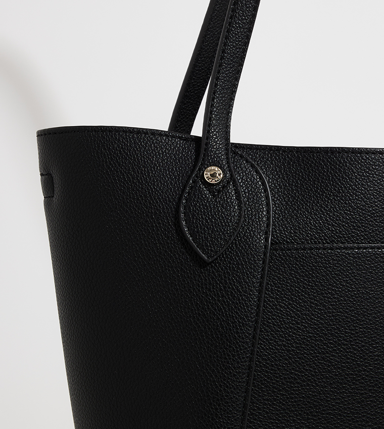 Buy Hush Puppies MARGOT Logo Detail Tote Bag In Black | 6thStreet UAE