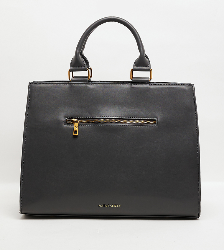 Buy Naturalizer BOHO Logo Detail Tote Bag In Grey | 6thStreet UAE