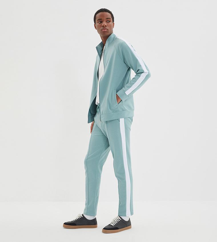 Buy Trendyol Regular Fit Tracksuit Set In Blue | 6thStreet Oman