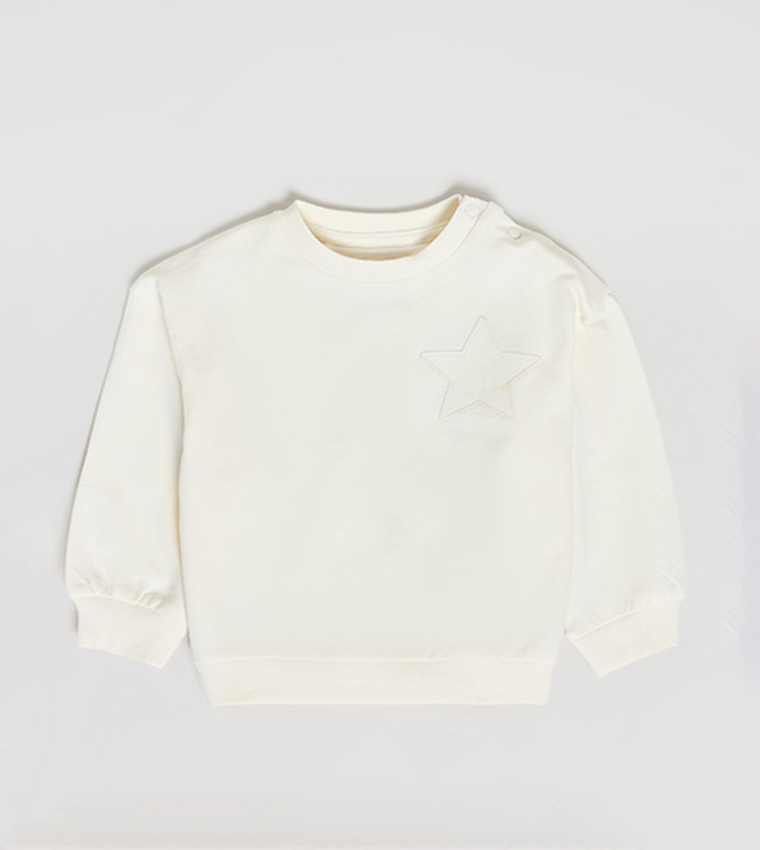 Buy R&B Solid Clothing Set In Ivory | 6thStreet UAE