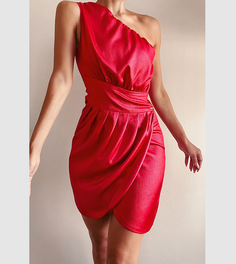 Buy Anitas Never Shared Mini Wrap Dress In Red | 6thStreet UAE