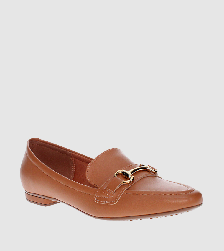 Buy Vizzano SELAH Metal Accent Loafers In Brown | 6thStreet Qatar