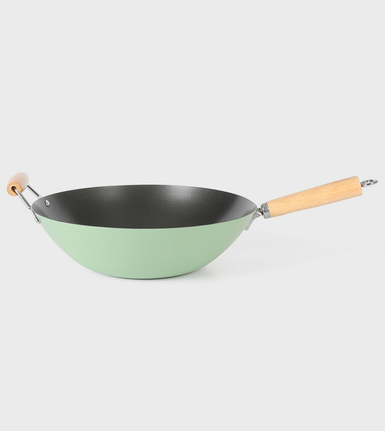 Buy Martha Stewart Clarkston Wok 14" CS Sage In Green | 6thStreet UAE