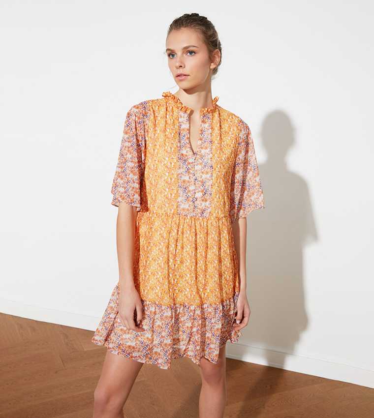 Buy Trendyol Pattern Block Dress In Multiple Colors | 6thStreet UAE