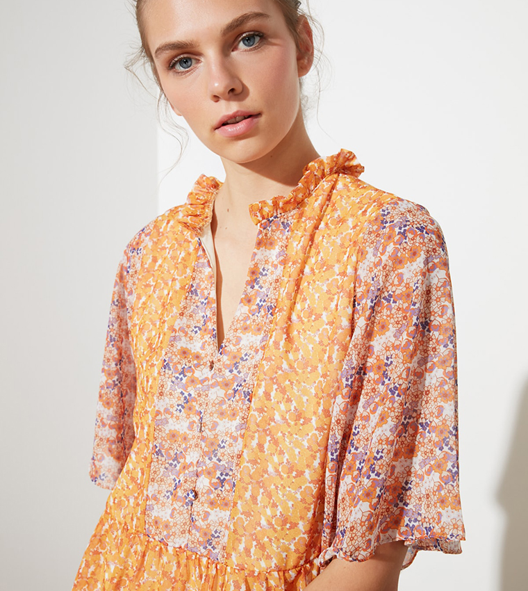 Buy Trendyol Pattern Block Dress In Multiple Colors | 6thStreet UAE