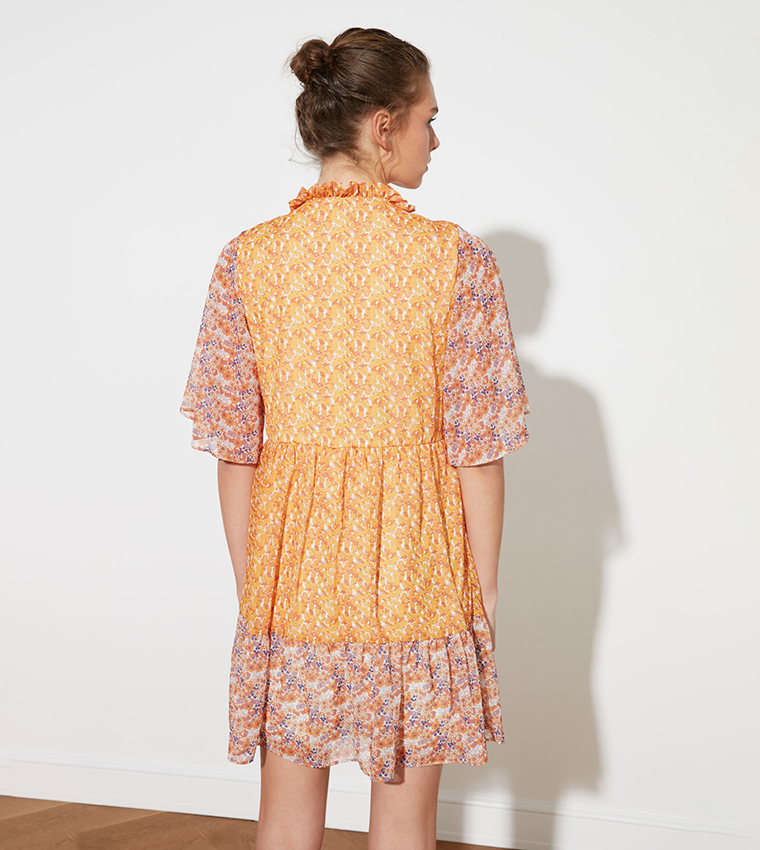 Buy Trendyol Pattern Block Dress In Multiple Colors | 6thStreet UAE
