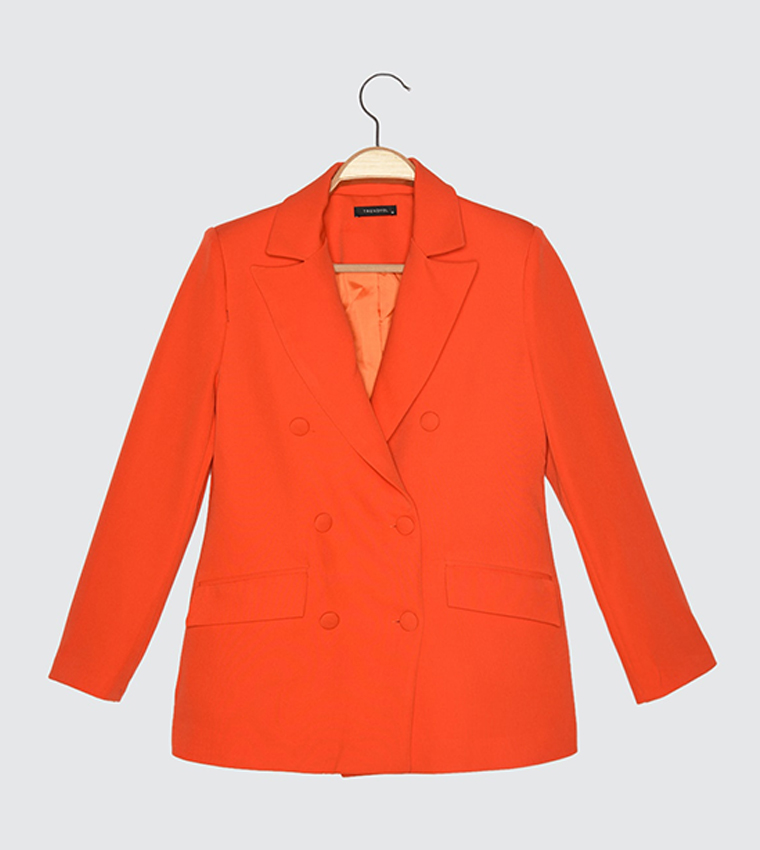 Buy Trendyol Button Detailed Jacket In Red | 6thStreet UAE