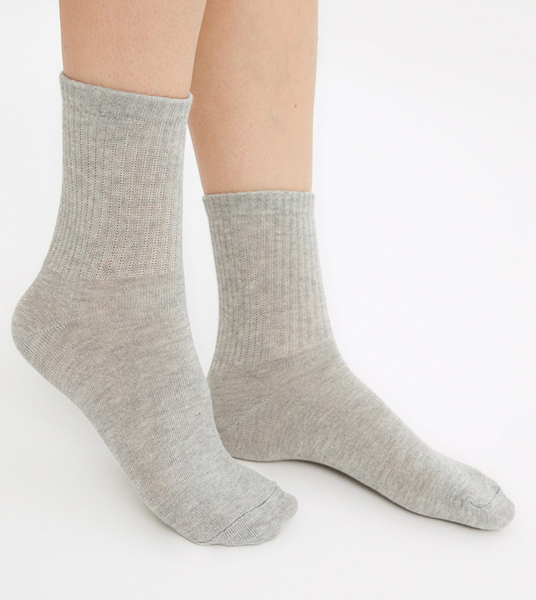 Buy Trendyol Pack Of 5 Knitted Socks In Multiple Colors | 6thStreet UAE