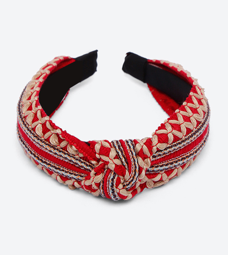 Buy Aldo Accessories Woven Design Hair Band Red In Red | 6thStreet Bahrain