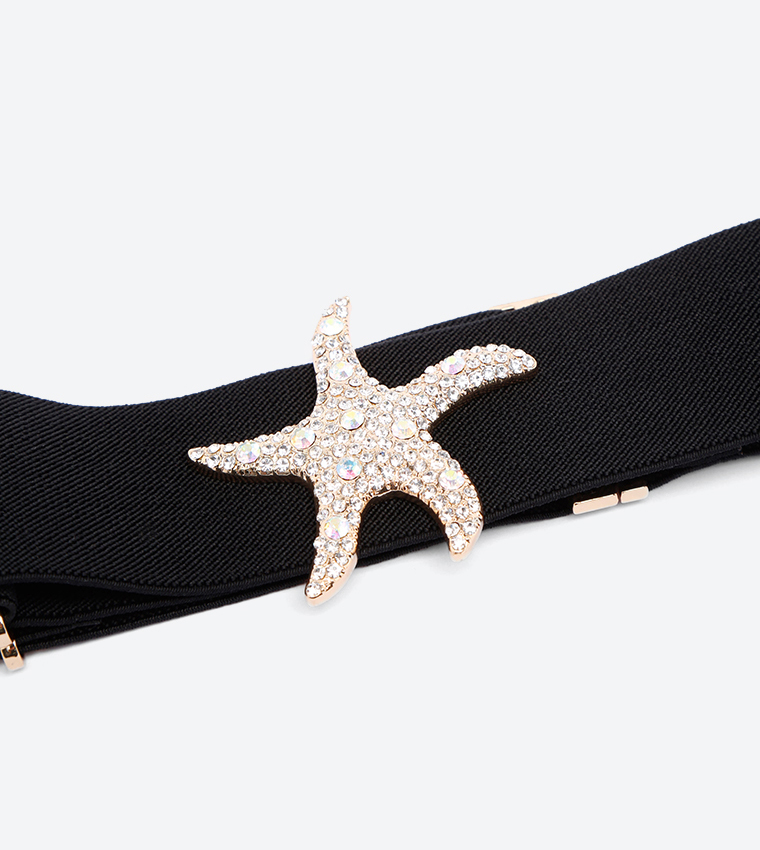 Buy Aldo Accessories Star Shape Detailed Adjustable Belt Multi In ...