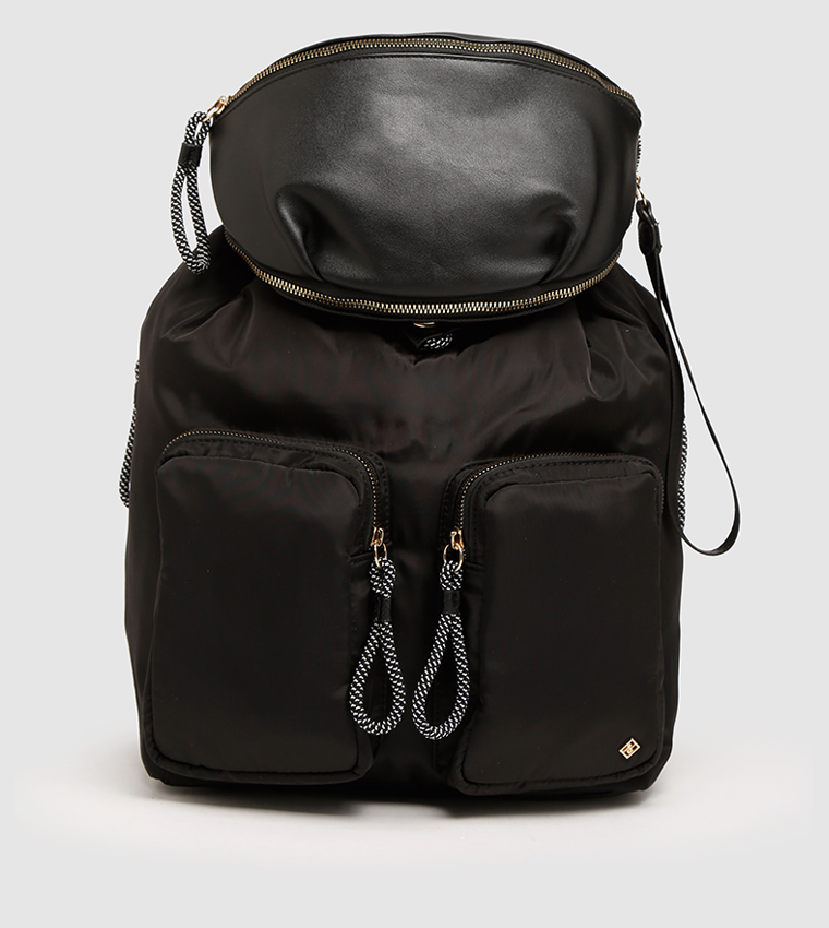 Buy Call It Spring Backpack Black In Black | 6thStreet Qatar