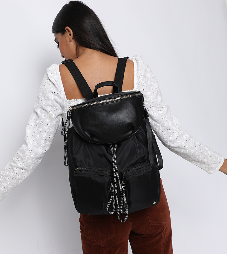 Buy Call It Spring Backpack Black In Black | 6thStreet Qatar