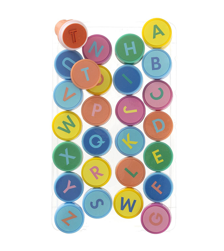 Buy Hema Alphabet Stamps With Ink In Multiple Colors | 6thStreet Qatar