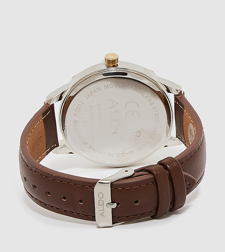 Buy Aldo RICHARD Accessorized Analog Watch Set In Brown | 6thStreet Kuwait