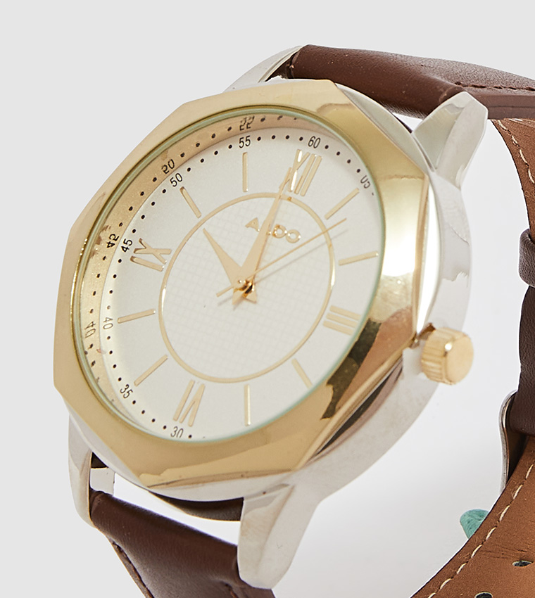 Buy Aldo RICHARD Accessorized Analog Watch Set In Brown | 6thStreet Kuwait