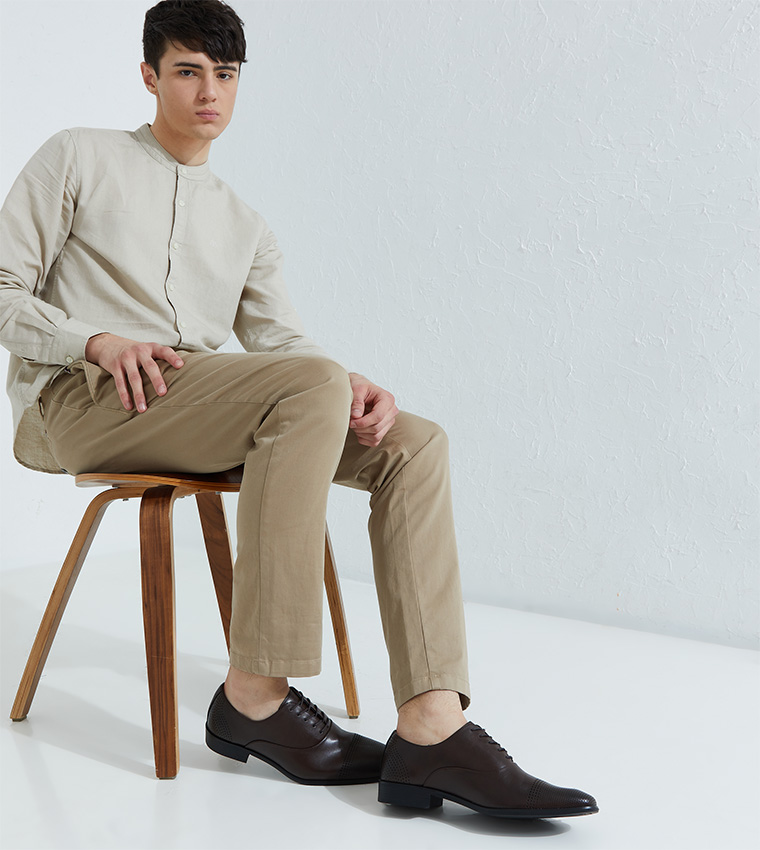 Buy Call It Spring Jonathan Oxford Shoe In Brown | 6thStreet UAE