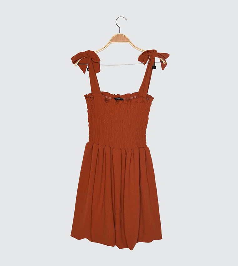 Buy Trendyol Tile Gipel Dress In Red | 6thStreet Qatar
