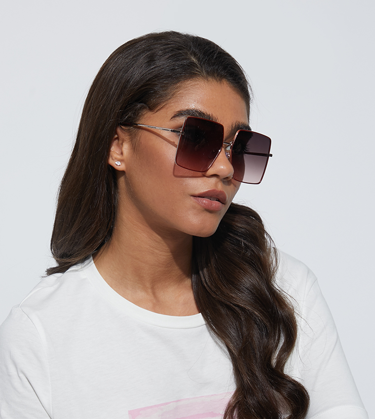 Buy Aldo Accessories Gwoa Casual Sunglasses In Red | 6thStreet UAE