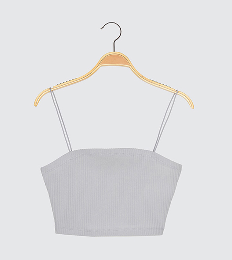Buy Trendyol Basic Crop Top In Blue | 6thStreet Qatar