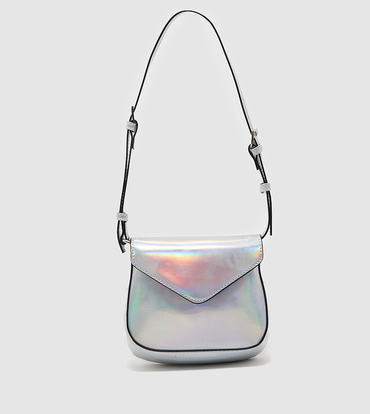 Buy Call It Spring Icyy Flapped Shoulder Bag In Grey | 6thStreet UAE