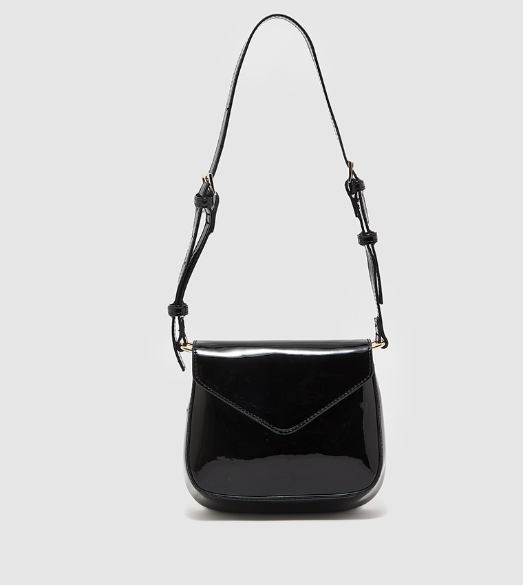 Buy Call It Spring Icyy Flapped Shoulder Bag In Black | 6thStreet UAE