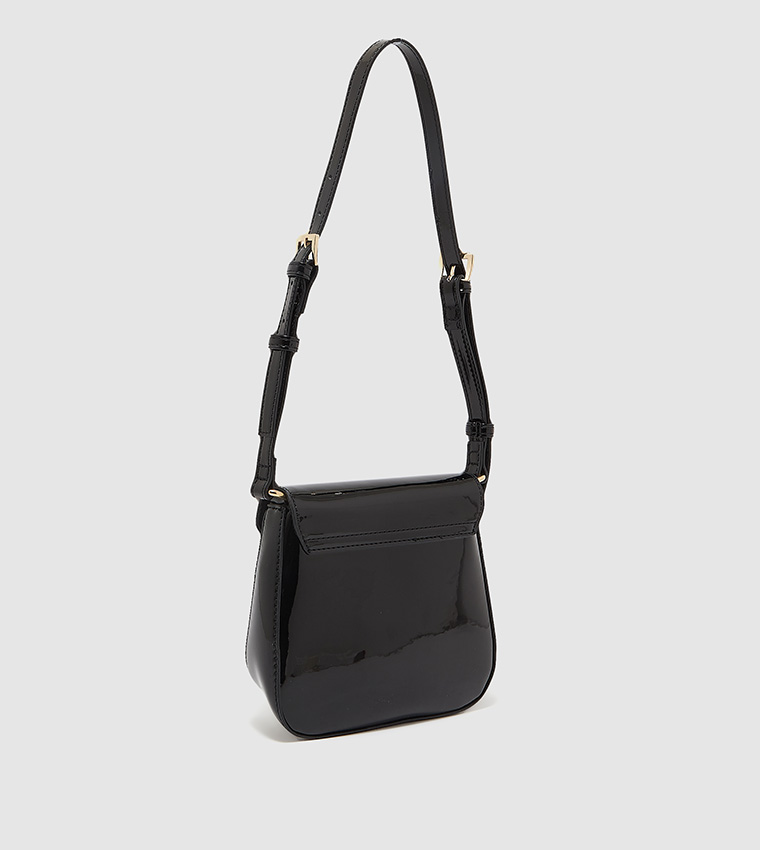 Buy Call It Spring Icyy Flapped Shoulder Bag In Black | 6thStreet UAE