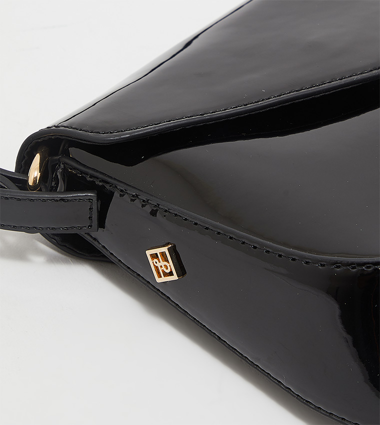Buy Call It Spring Icyy Flapped Shoulder Bag In Black | 6thStreet UAE