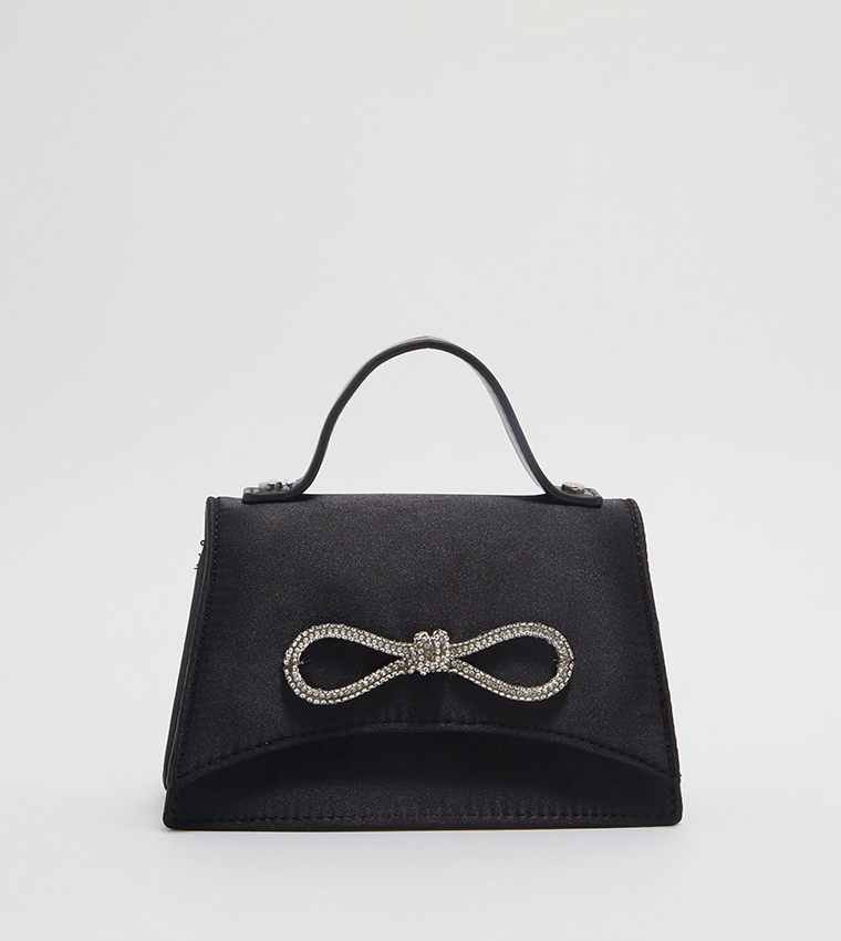 Buy Aldo Papioni Embellished Top Handle Bag In Black | 6thStreet UAE