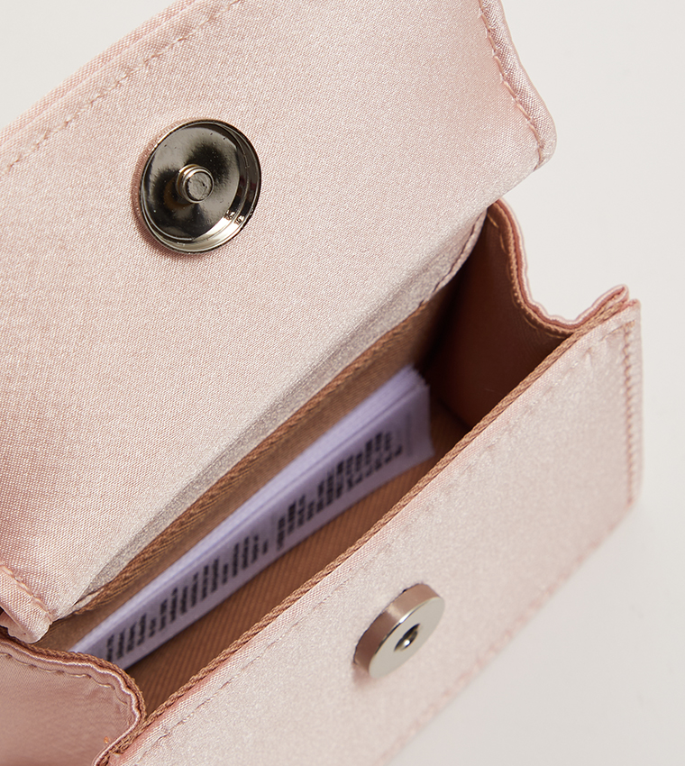 Buy Aldo LOVEBOW Mini Crossbody Bag With Card Slots In Pink | 6thStreet ...