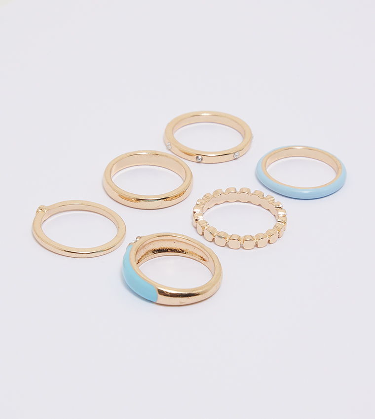 Buy Call It Spring MERADANTEN Multipack Rings In Multiple Colors ...