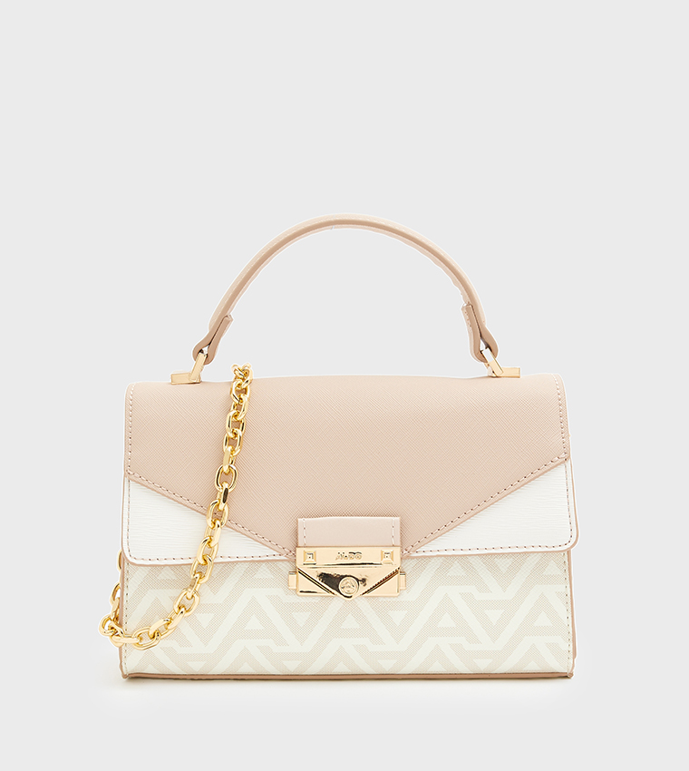 Buy Aldo YOURA Monogram Crossbody Bag In White | 6thstreet Kuwait