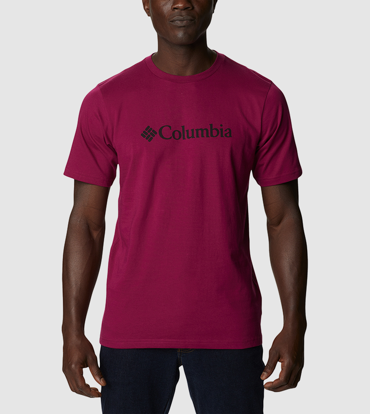 Buy COLUMBIA CSC Basic Logo Short Sleeve In Red | 6thStreet UAE