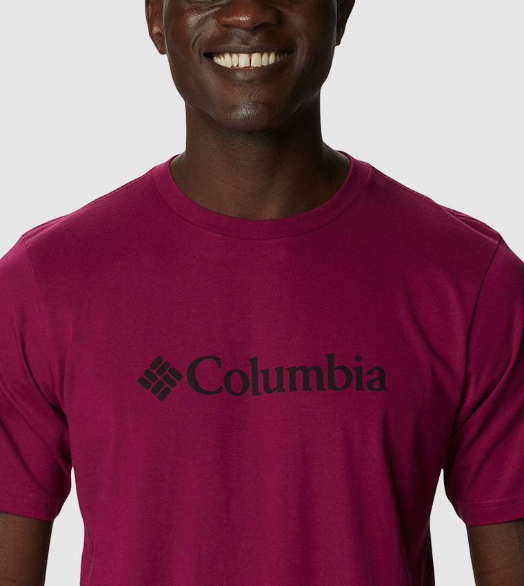 Buy COLUMBIA CSC Basic Logo Short Sleeve In Red | 6thStreet Saudi Arabia