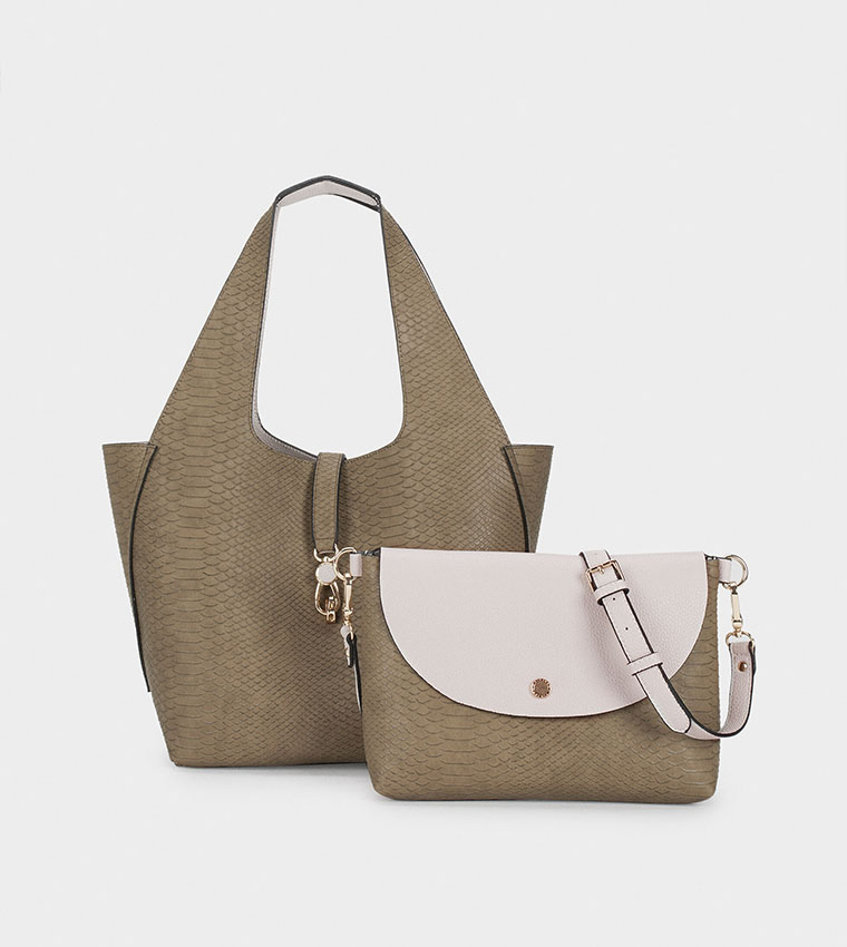 Buy Parfois All In Sac Double Grab Handle Shoulder Bags Multi In ...