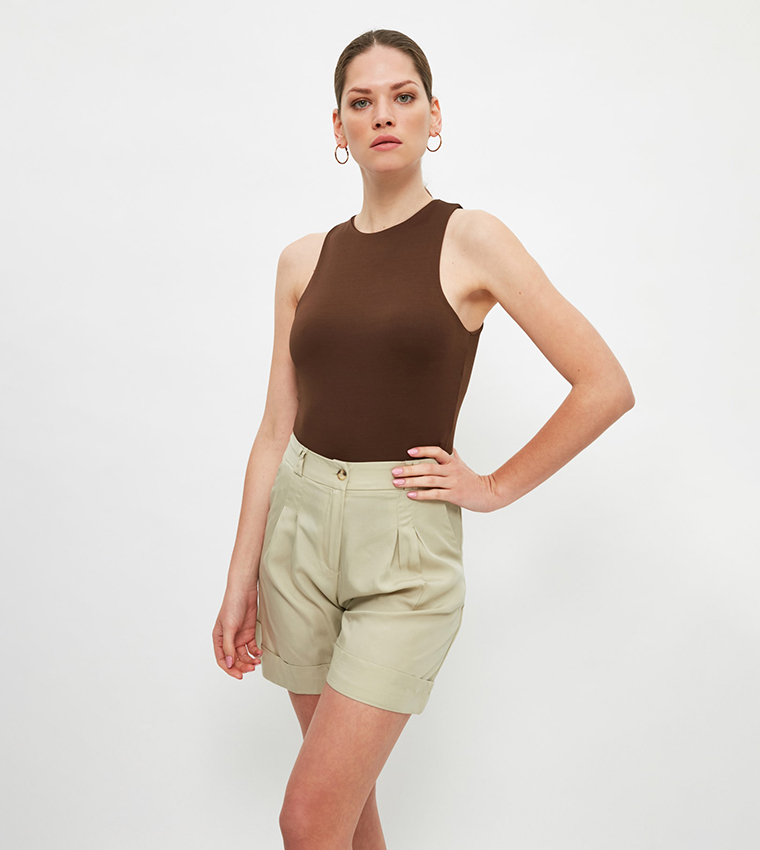 Buy Trendyol Pack Of 2 Basic Crop Tops In Multiple Colors | 6thStreet Qatar