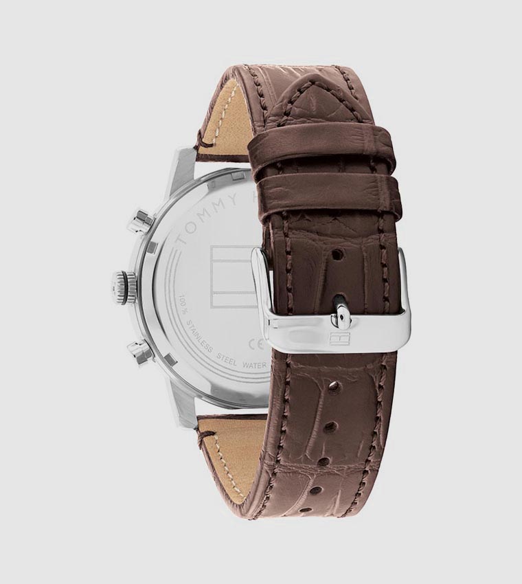 Buy Tommy Hilfiger Round Dial Brown Leather Analog Watch In Brown ... Buy Tommy Hilfiger Round Dial Brown Leather Analog Watch In Brown ...
