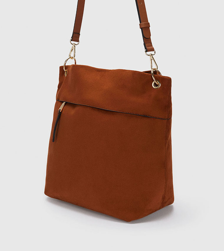 Buy Parfois Solid Shoulder Bag In Brown | 6thStreet UAE