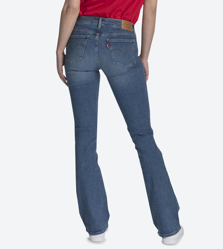 Buy Levi's Zip Fly With Button Closure 5 Pockets Jeans Blue In Blue ...