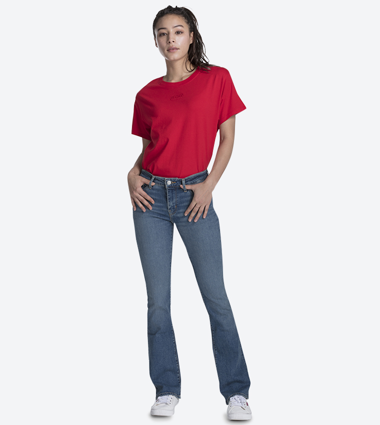 Buy Levi's Zip Fly With Button Closure 5 Pockets Jeans Blue In Blue ...