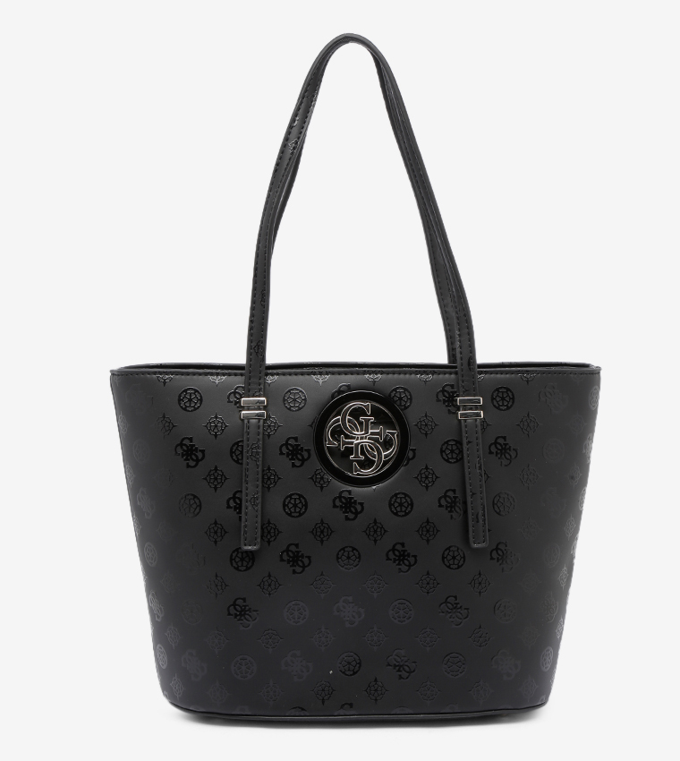Buy Guess Open Road Small Tote Bag In Black | 6thStreet Kuwait