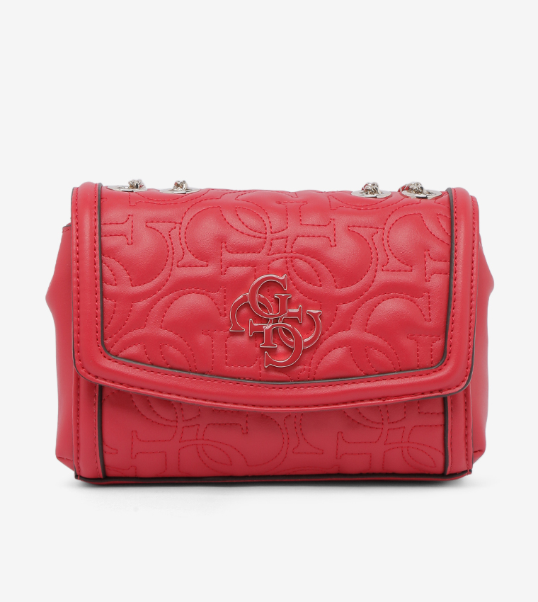 Buy Guess New Wave Mini Convertible Cross Body Bag In Red | 6thStreet ...