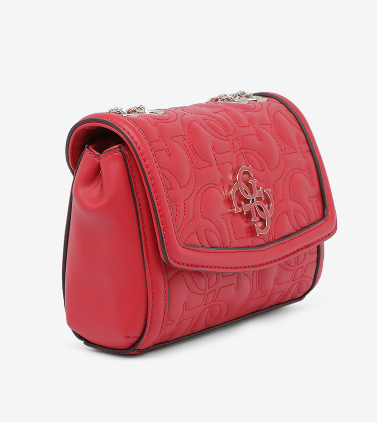 Buy Guess New Wave Mini Convertible Cross Body Bag In Red | 6thStreet ...